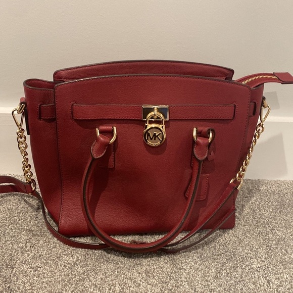 MICHAEL Michael Kors | Bags | Michael Kors Hamilton Large Leather Satchel Bag | Poshmark